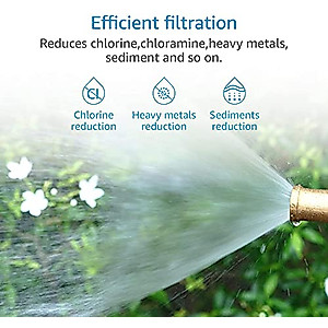 H&G lifestyles Misting System Calcium Inhibitor Filter for Patio Misters Inline Water Filter Effectively Reduce Hard Water Spots, Soften Water, Upgraded Formula