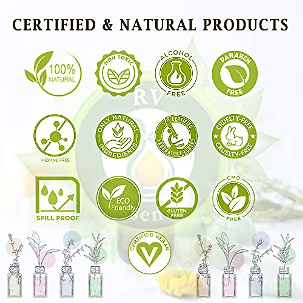 R V Essential Pure Oregano Essential Oil 5ml (0.169oz)- Origanum Vulgare (100% Pure and Natural Therapeutic Grade)