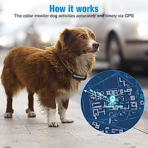 COVONO GPS Wireless Dog Fence, 2023 Upgraded Electric Pet Containment System, Waterproof and Rechargeable Collar, Tone/Vibration/Shock Correction, Black