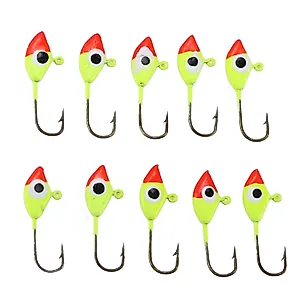 10Pcs High Carbon Steel Fishing Lure Hooks Fishing Tool Accessories Fishing Hooks Fishing Tackle Hooks Jigs Fishing Lures Bait Rigs Set for Freshwater Saltwater