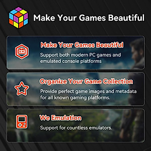 Retro Game Console HDD, 2TB Hyper Base Lbox Built-in 4280 Top Retro Video Games, 18 Emulator Console Plug and Play, Portable Game Hard Drive for Win 8.1/10/11, Game HDD + 1 WHT Vibrating Controller