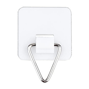 10 Pieces Invisible Adhesive Plate Hanger Set Vertical Plate Holders for The Wall Dish Hook Portable Self-Adhesive Wall Plate Holder