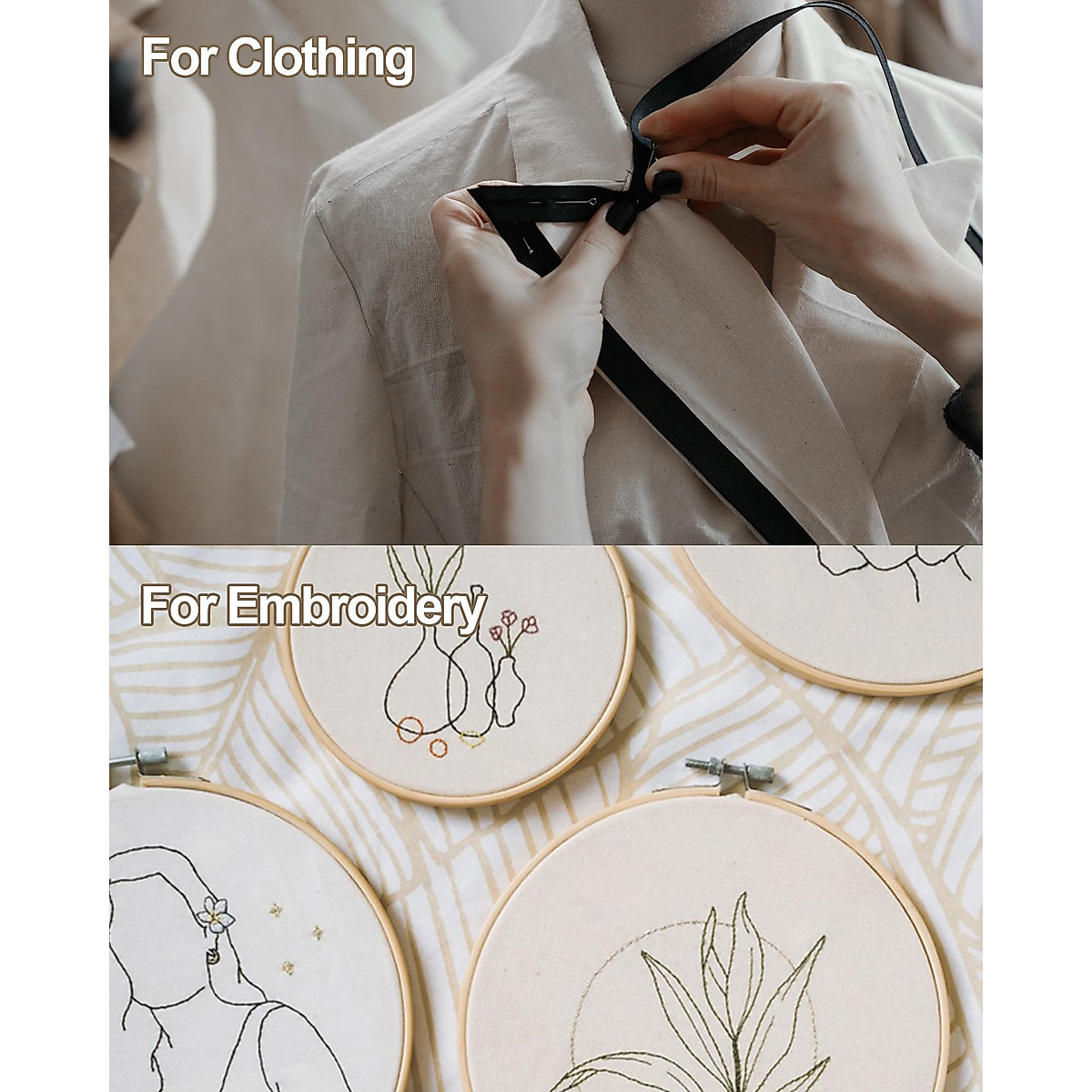 HOTGODEN Medium Weight 100% Cotton Muslin Fabric: 63 inch x 2,5,10 Yards Unbleached Muslin Linen Fabric Material for Sewing Material Apparel Cloth