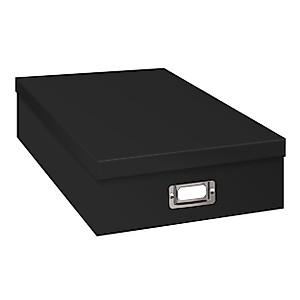 Pioneer Jumbo Scrapbook Storage Box, Black, 14.75 Inch x 13 Inch x 3.75 Inch
