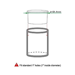 SummitLink Pool Fence Hole Cover Deck Patio Ground Caps (30, Almond Beige)