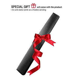 OMIRO Hand Mirror, Extra Large Black Handheld Mirror with Handle, 12.4" L x 9" W