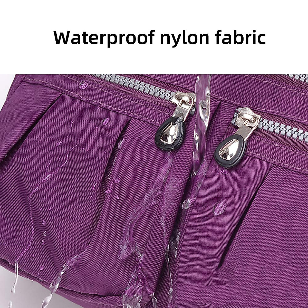 MINTEGRA Crossbody Shoulder Bag for Women, Nylon Waterproof Messenger Bag Lightweight Travel Work Bag Purse