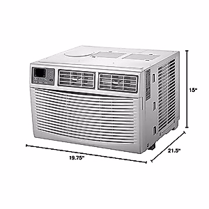 Arctic Wind 115V 12,000 BTU Window Air Conditioner and Dehumidifier for Small-Medium Rooms up to 550 Sq.Ft., Powerful Cooling Window AC Unit with Remote Control, Timer and Adjustable Air Direction