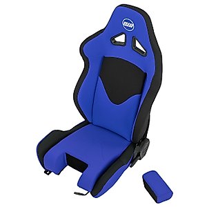 OpenWheeler SimFab Flight Simulator Seat With Seat Base Cut Out For Fighter Stick Or Helicopter Collective, blue