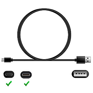 UPBRIGHT USB-C + Micro USB 5V Charging Cord Compatible with Resound Model SAS-3 C-3 SAS3 C3 Unite TV Streamer 2 2ND Generation GN Hearing A/S X26SAS-3 694IC-SAS3 Lautrupbjerg 7 DK-2750 Ballerup 5VDC