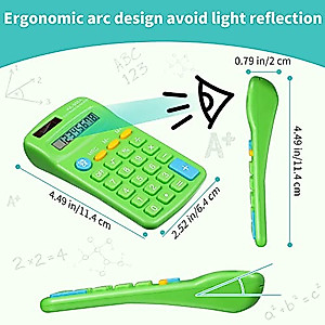 30 Pack Pocket Calculator Small Battery Powered Calculator Bulk Mini Size 4 Function Calculator Hand Held Basic Calculator for Students Kids School Home Office (Green, Red, Blue)