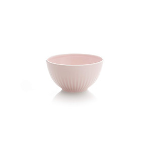 ZEN Pleats Porcelain Dessert Bowls 10oz Set of 6 (Mixed Color)