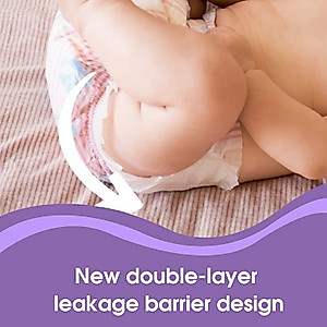 Unijoy Premium Soft Disposable Newborn Babies Diapers to Toddler Sizes | 100% Leak-Proof Skin Protection Diapers | Hypoallergenic & Gentle | Box of 5-104 pcs (Packaging May Vary)