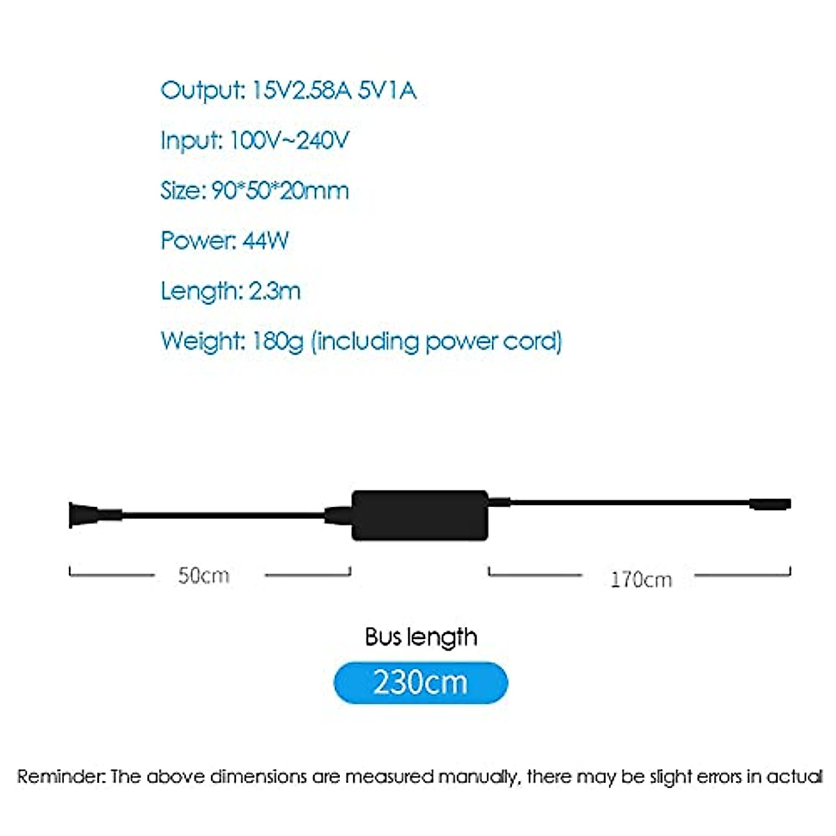 65W Surface Pro Charger Compatible with Microsoft Surface Pro 3 4 5 6 7 8 9 X 1769 1736 1800 Laptop Charger
