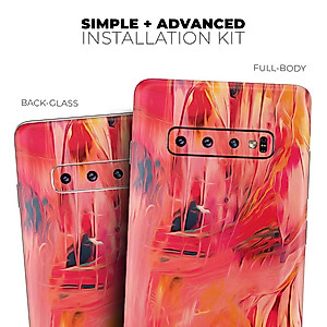 DesignSkinz Blurred Abstract Flow V10 Protective Vinyl Decal Wrap Skin Cover Compatible with The Samsung Galaxy S20 (Screen Trim & Back Glass Skin)