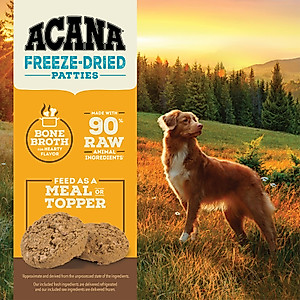 ACANA Freeze Dried Dog Food Meal & Topper, Grain Free High Protein Free-Run Chicken Recipe, 14oz