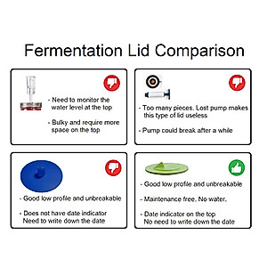 Canning kit. Complete DIY fermentation kit for wide mouth mason jars or pickling jars for 7 sets. Glass weights, tamper, airlock lids, and recipe included.