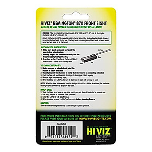 HIVIZ Remington ETA Fiber Optic Sight, Green and Red