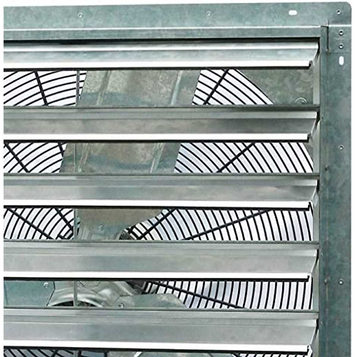 iLiving - 30" Wall Mounted Shutter Exhaust Fan - Automatic Shutter - Single Speed - Vent Fan For Home Attic, Shed, or Garage Ventilation, 5088 CFM, 7500 SQF Coverage Area, Silver (ILG8SF30S)