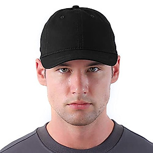 Short Brim Baseball Cap for Women and Men Outdoor Sports Cotton Snapack Caps Adjustable Dad Hats Umpire Sun Hats BP064 Black
