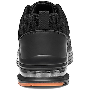 Mishansha Running Shoes for Men Sneakers Air Cushion Walking Shoes Comfortable Tennis Shoes Breathable Trail Running Shoes Smoky black US7.5