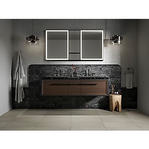 KOHLER K-33690-R-NA Collage Lighted Medicine Cabinet, 24" x 32", Right-hinged, 24 x 32