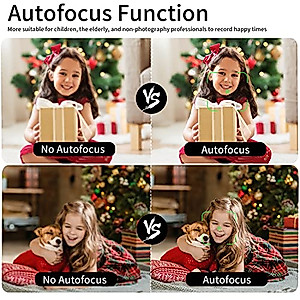 Digital Camera, FHD 48.0 MP Vlogging Camera Mini Camera Kids Camera Video Camera Pocket Camera with 32GB TF Card Autofocus 16X Digital Zoom, Compact Portable Camera for Kids Students Teenager-Black