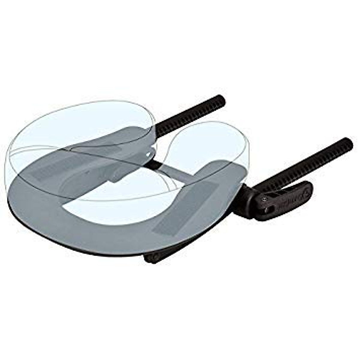 EARTHLITE Massage Table Face Cradle DELUXE ADJUSTABLE - Durable, Fully Adjustable Headrest Platform for massage chairs & tables, Black