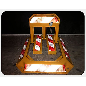 OUSIKA Parking Post, Parking Barrier, for Parking Lot Parking Blocker, Parking Space Lock,Parking Space Lock, Parking Pile Parking Space Lock Parking