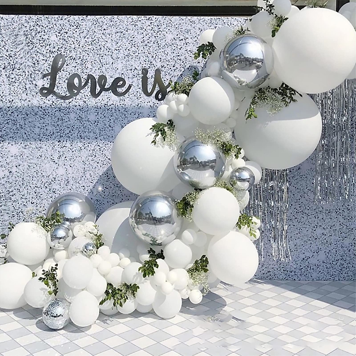 10 inch White Latex Balloons, 100 pcs Thick White Party Balloons Birthday Decorations (White)