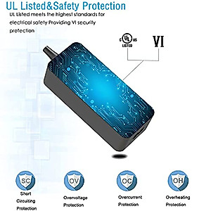 AC Charger Fit for Acer Travelmate X3 B3 B117 V15-51 TMX3410-M-866T N18P5 TMX3410-M-5608 TMX3410-M-30Q6,P214-53 P214-53G P215-53G P614-51 P215-51G,Aspire S5 S5-391,A315-55G Laptop Power Supply Cord