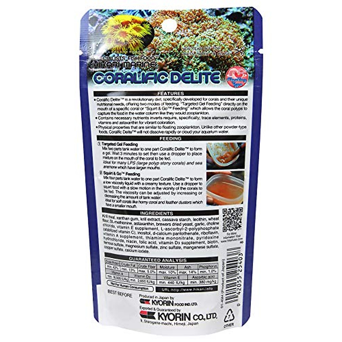 Hikari Coralific Delite Coral Food, 1.23 oz (35g)