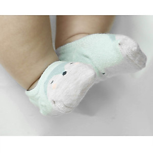 VWU 6 Pack Baby No Show Socks Toddler Low Cut Cotton Socks Animal (1-3T, 6 Pack)