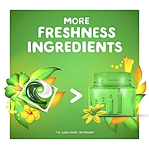 Gain flings! Liquid Laundry Detergent Soap Pacs, HE Compatible, 3 Bag Value Pack, 111 Count, Long Lasting Scent, Original Scent