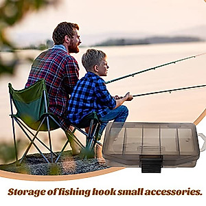 LIOOBO Fishing Tackle Case Fishing Tackle Box 2Pcs Fishing Gear Boxes Fish Hook Containers Storage Boxes Fishing Gear Supplies Snackle Box Container Fishing Fishing Tackle