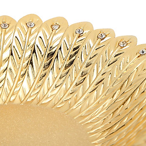 Dried Fruit Plate, Home Peacock Shape Metal Table Snack Tray, for Decoration Place Dried Fruit