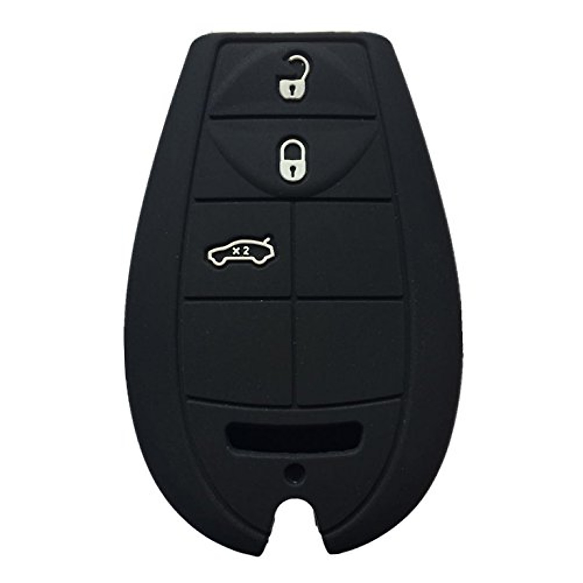 Rpkey Silicone Keyless Entry Remote Control Key Fob Cover Case protector Replacement Fit For Dodge Challenger Charger Journey Magnum M3N5WY783X IYZ-C01C