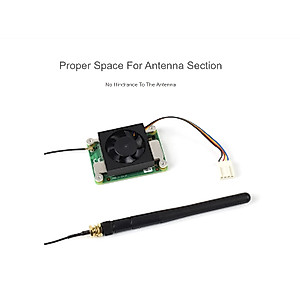 waveshare Dedicated All-in-One 3007 Cooling Fan for Raspberry Pi Compute Module 4 CM4, PWM Speed Adjustment,Low Noise, More Practical,with Thermal Tapes