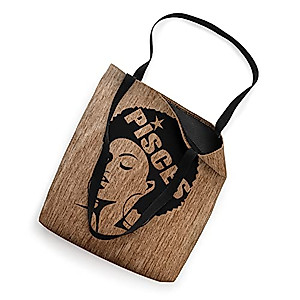 African American Woman Afro Pisces Zodiac Tote Bag