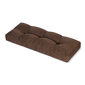 Tromlycs Bench Cushion for Indoor Furniture Window Seat Cushion Pillow Pad Dining Kitchen Tufted Entryway Non Slip 36 inch, Brown