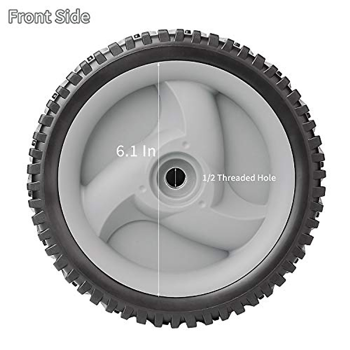 Lawn Mower Wheels Front Drive fit for Craftsman Husqvarna Lawn Mower Parts 194231X460 401274X460 583719501 2 Pack 8" X1-3/4 Wheel Self Propelled Replaces AYP Oregon72-344
