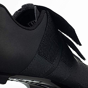 Fizik mens Tempo Powerstrap Cycling Shoe, Black/Black, 10.5 - 11 US