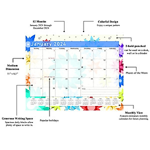 2024 Monthly Magnetic/Desk Calendar - 12 Months Desktop/Wall Calendar/Planner - (Edition #01)