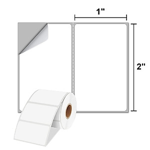 CLASSY 2" x 1" Direct Thermal Labels, Barcode FBA Labels, Compatible with Rollo, Zebra Label Printers (1 Roll, 1300 Labels)