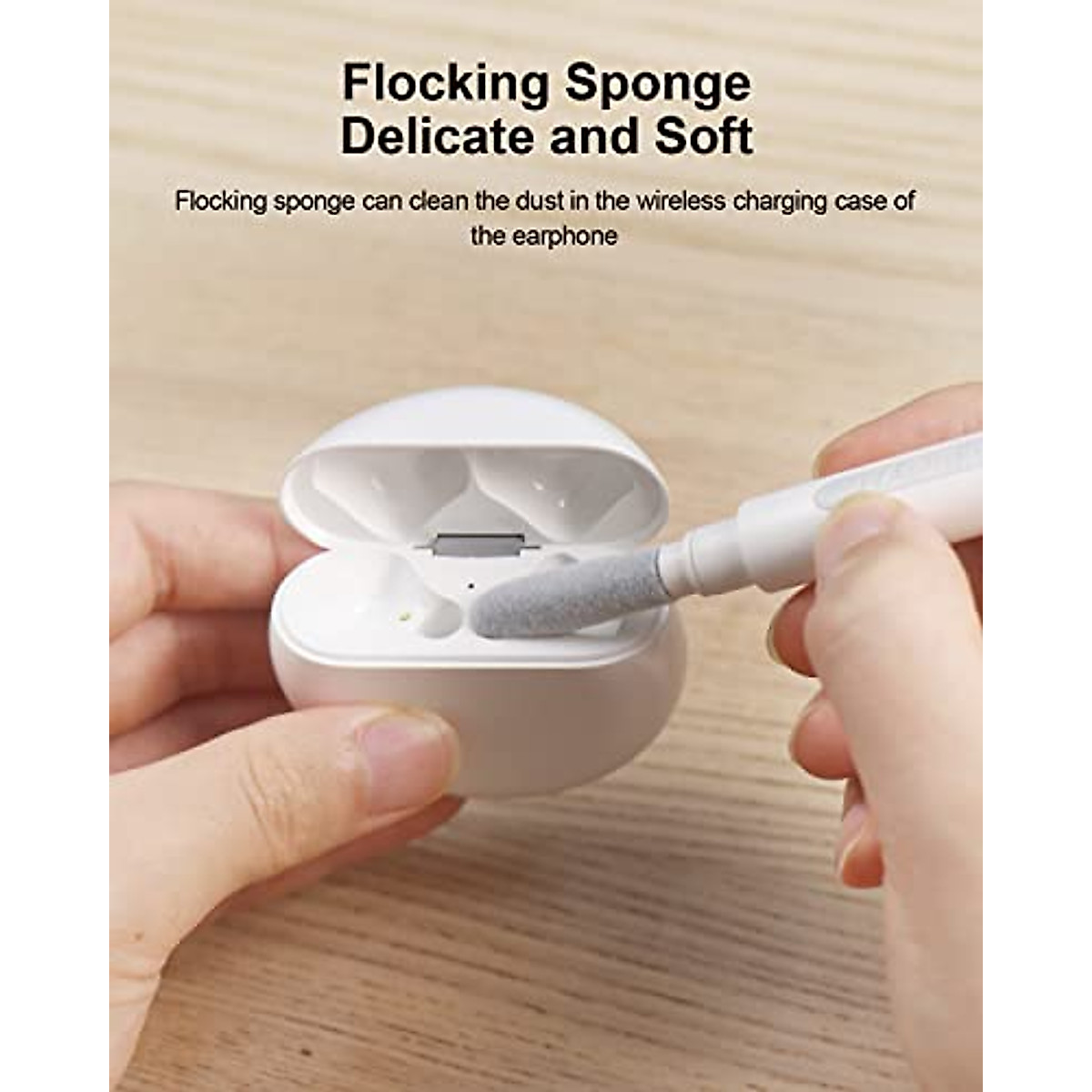 Hagibis Cleaning Pen for Airpods Pro 1 2 Multi-Function Cleaner Kit Soft Brush for Bluetooth Earphones Case Cleaning Tools for Lego Huawei Samsung MI Earbuds (White)