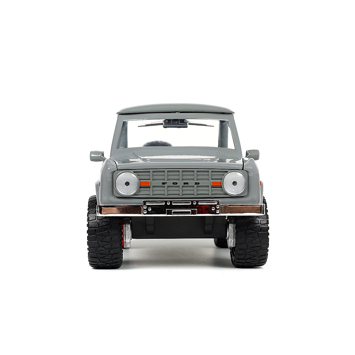 Jada Toys Just Trucks 1:24 1973 Ford Bronco Die-cast Car Grey, Toys for Kids and Adults