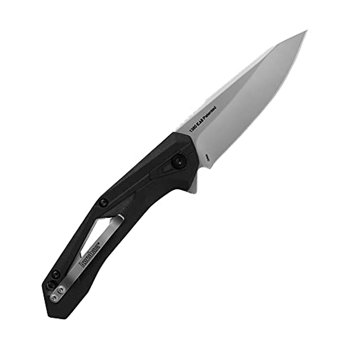 Kershaw Airlock Pocket Knife, 3" 4Cr14 Steel Blade, SpeedSafe Assisted Folder Opening EDC, Discreet Pocketclip Carry,Black