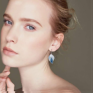 OYEFLY Dangle Earrings Sterling Silver Drop Earring Handmade Bohemian Teardrop Earrings