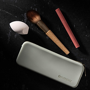 DIVERSEBEE Soft Silicone Pencil Case, Aesthetic Pencil Pouch with Zipper, Cute Pen Bag for School, Bible Journaling Supplies and Accessories, Pencil Organizer (Pistachio)