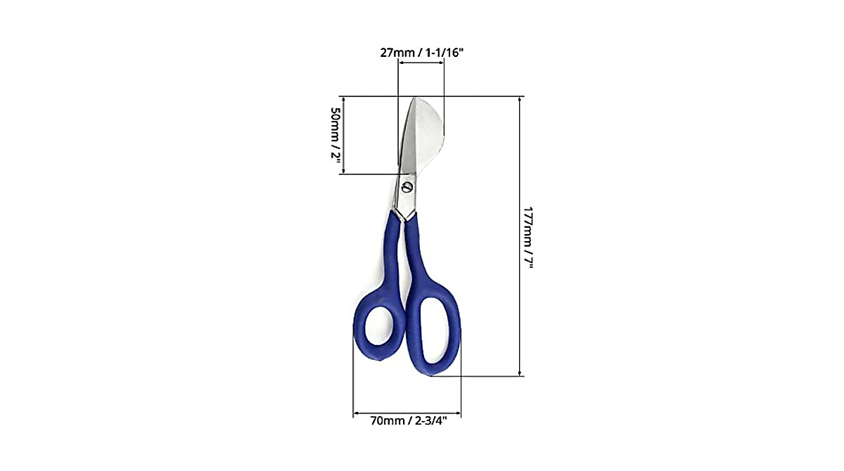QWORK Duckbill Shears - Perfect for Applique & Carpets